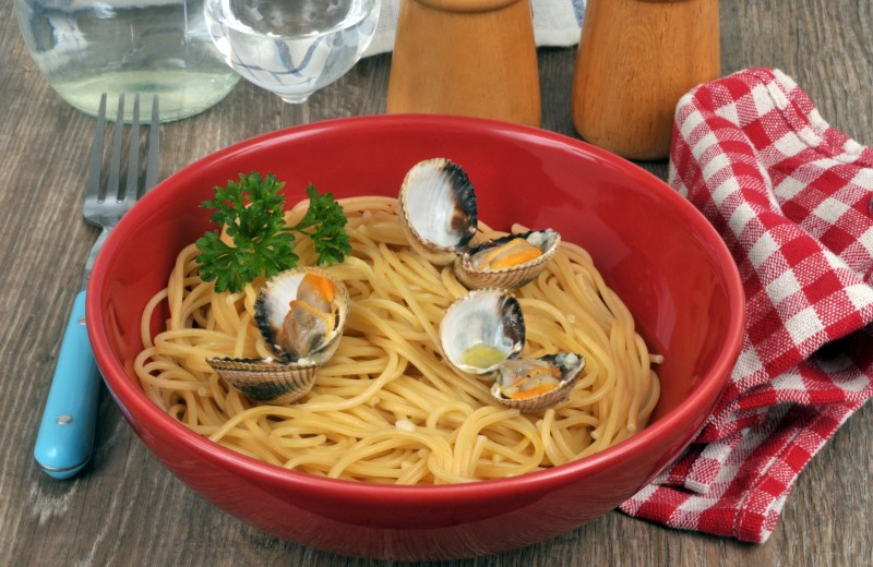 Spaghetti aux coques - Recette